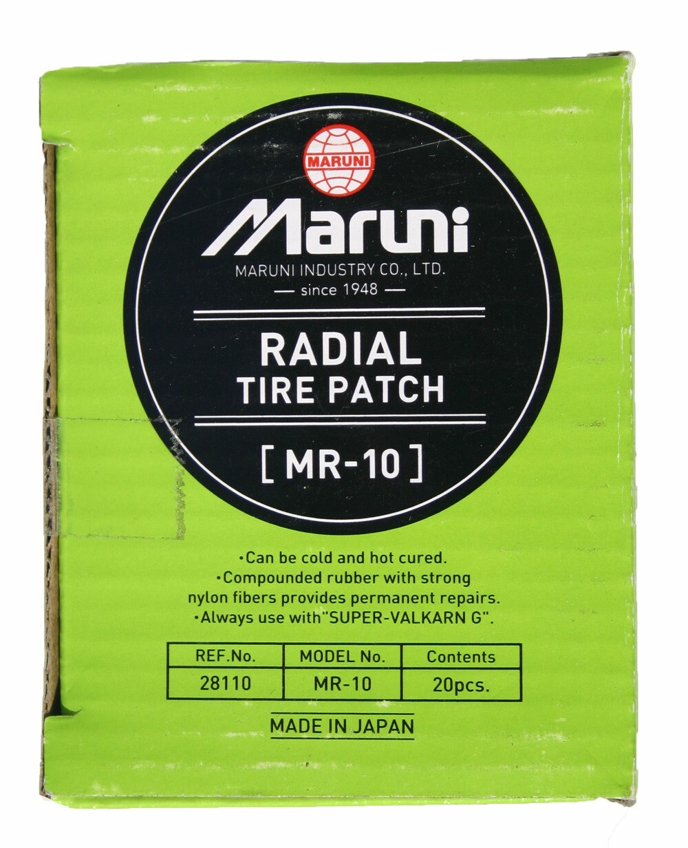 Maruni MR-10 56x77mm 1 PLY Radial tire/tyre repair Patch Pack of 20 pcs ...