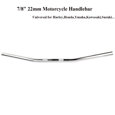 7/8'' 22mm Motorcycle Drag Bars Handlebars Chrome For Motorbike Honda ...