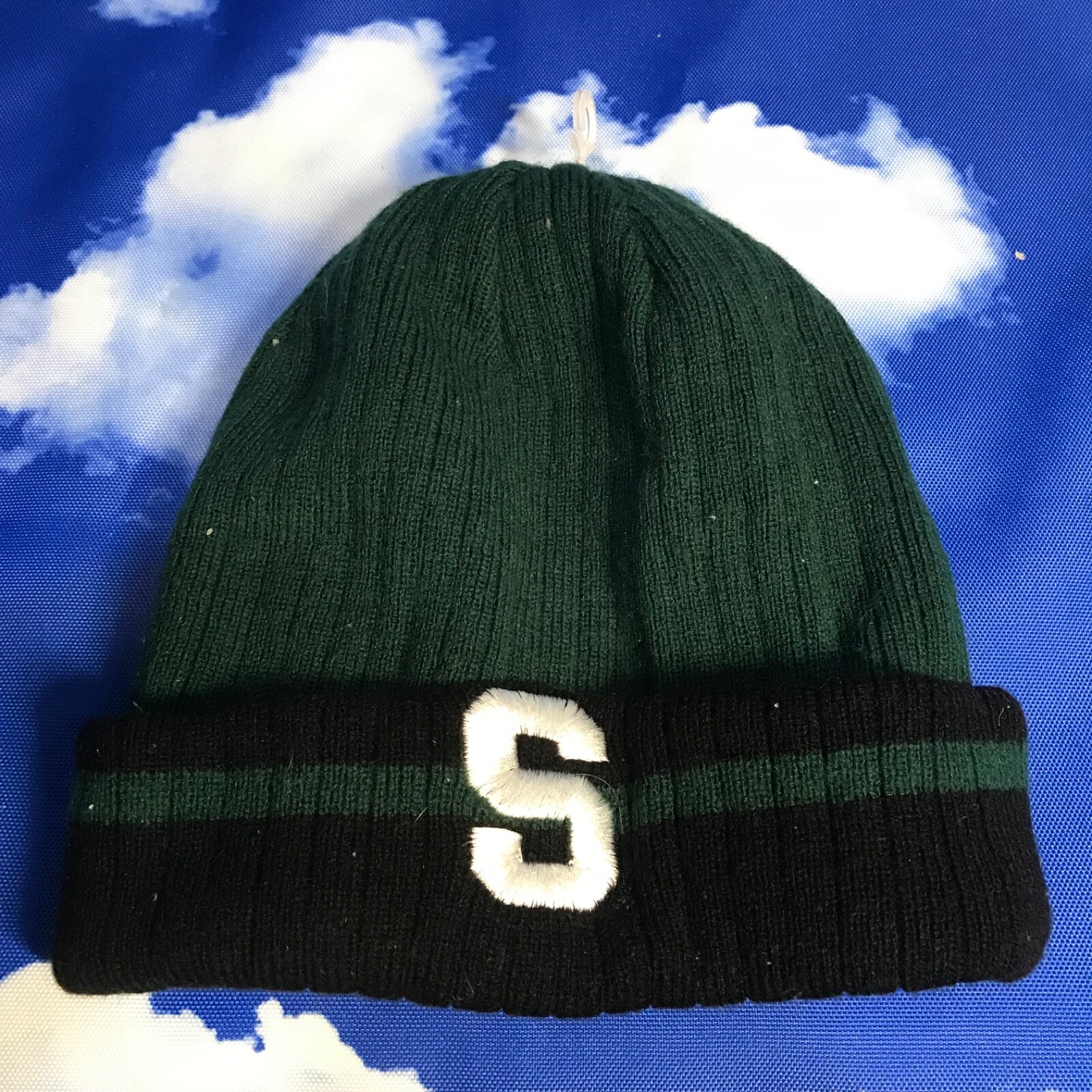 Michigan State spartans Hat Beanie MSU Winter Cap Green reversible 26 ...