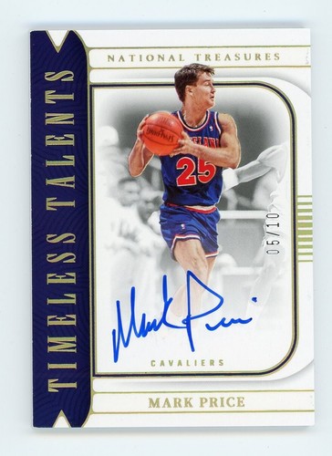 2022-23 National Treasures Mark Price Timeless Talents Signatures Gold ...
