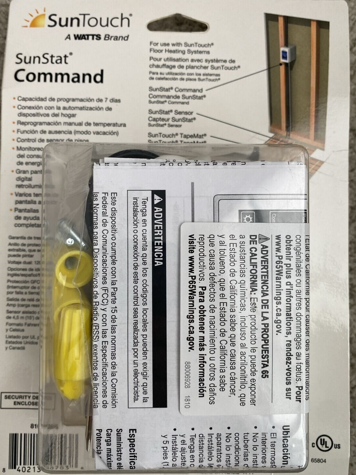 SunTouch Sunstat Command Electronic Floor Heating 81019086 NEW FAST FREE SHIP 840213207038 | eBay