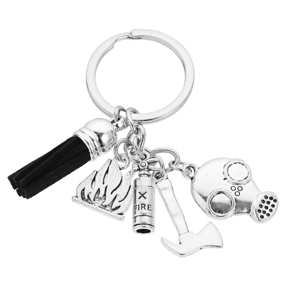 Fire Extinguisher Keychain Fireman Fighter Firefighter Accessories ...