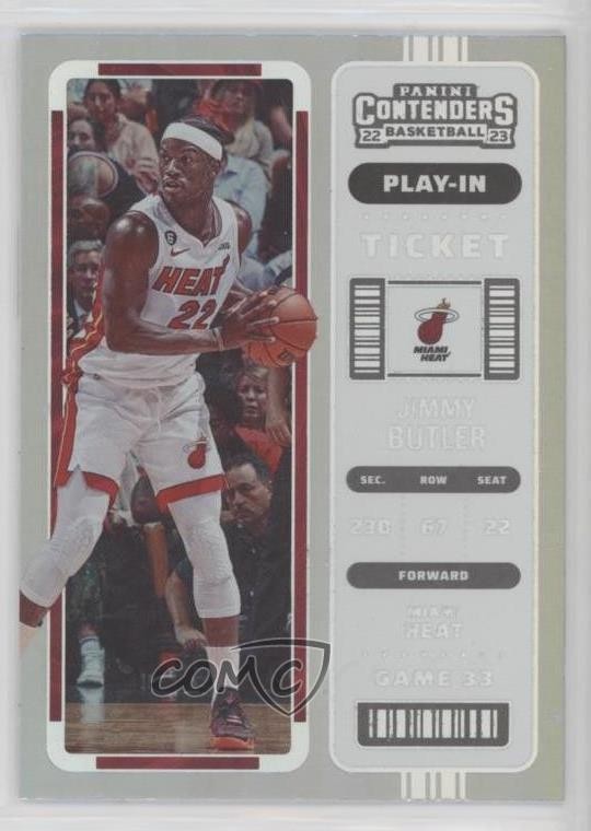 2022-23 Panini Contenders - Jimmy Butler #75 Play-In Ticket for sale ...