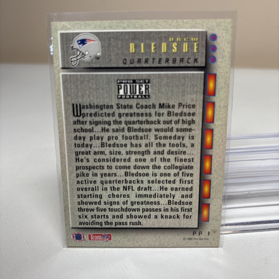 1993 Pro Set Power - Power Prospects Drew Bledsoe #PP1 Gold (RC) | eBay
