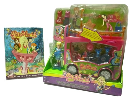 POLLY POCKET WORLD ROCKIN TOUR BUS + DVD Mattel 2006 *NEW! | eBay
