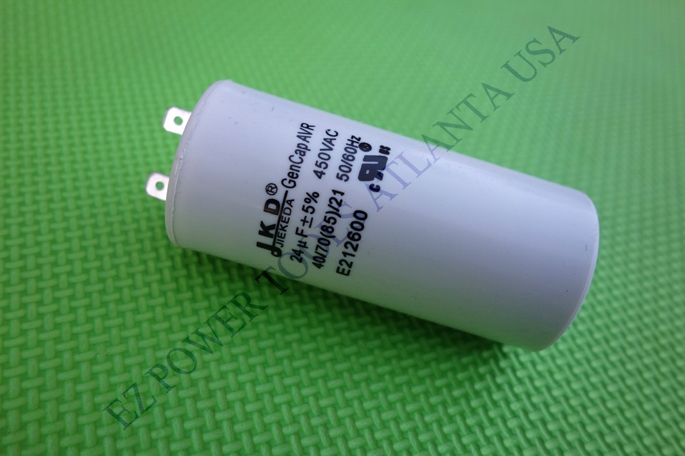 Coleman Powermate 24uF MFD 300 350 400 450V Gas Generator Capacitor AVR ...