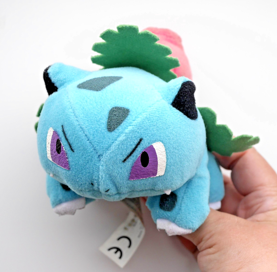 1998 Pokemon Bisasam Bulbasaur, Nintendo Plüschtier, Hasbro, 14 cm ...