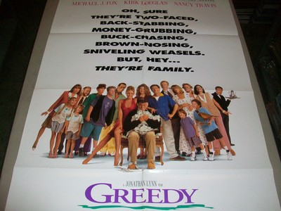 1994 GREEDY MOVIE POSTER MICHAEL J. FOX - MW 629 | eBay