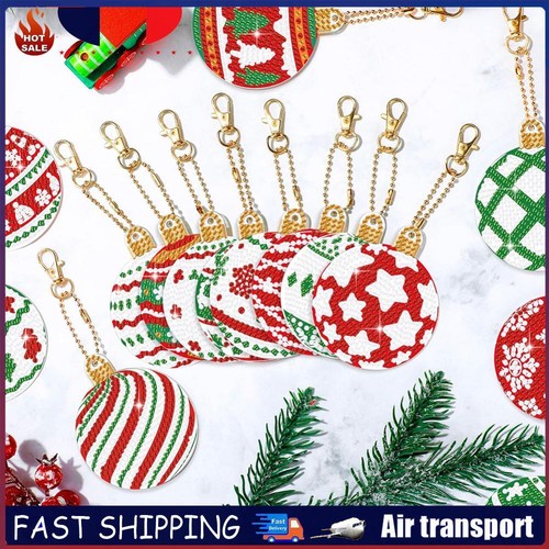 12PCS Christmas Full Drill Keyring for Christmas Home Party Decor (#164 ...