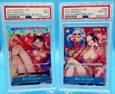 One Piece Boa Hancock Set - Saiyko Jump P-066 & BS Vol 2 ST03-013 - PSA 10 | eBay