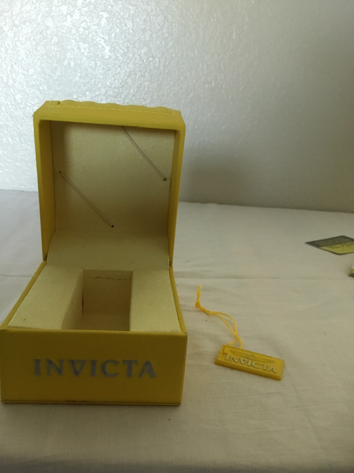 INVICTA Authentic Yellow Watch Box Storage Case Presentation Display ...