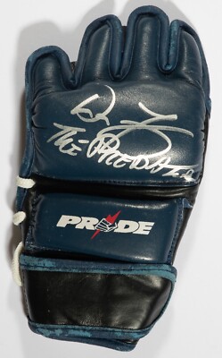Don Frye Signed Official Pride FC Ouano Red Bolt Glove BAS COA UFC HOF ...