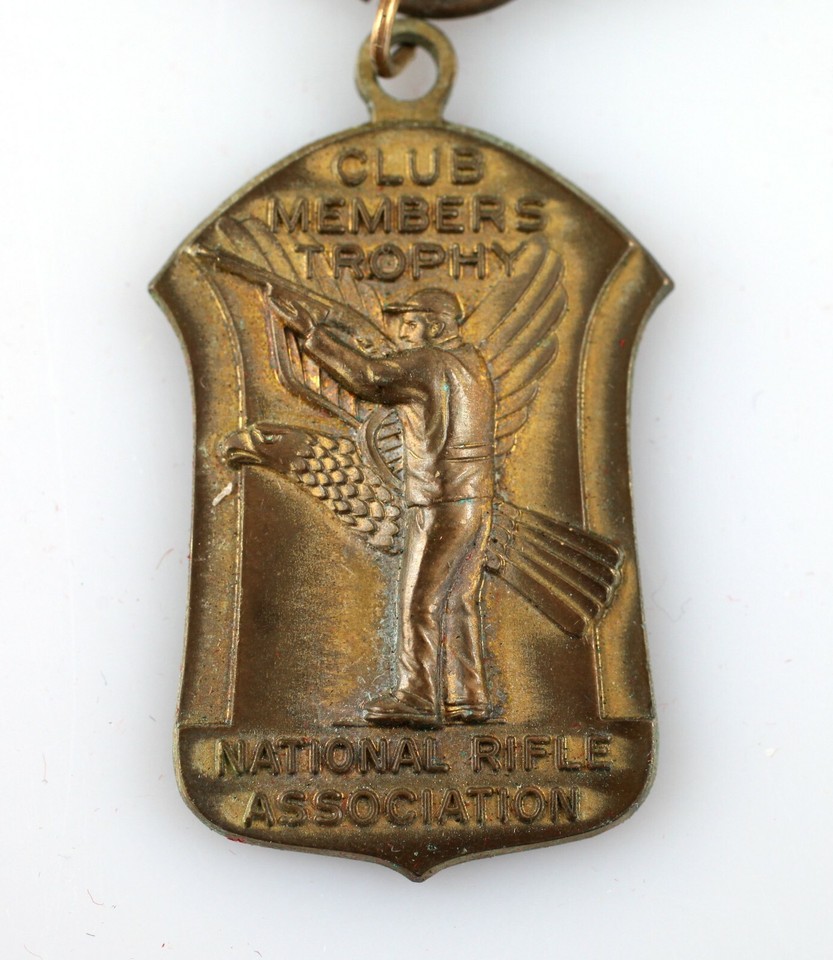 Vintage NRA National Rifle Association Club Members Trophy Medal and ...