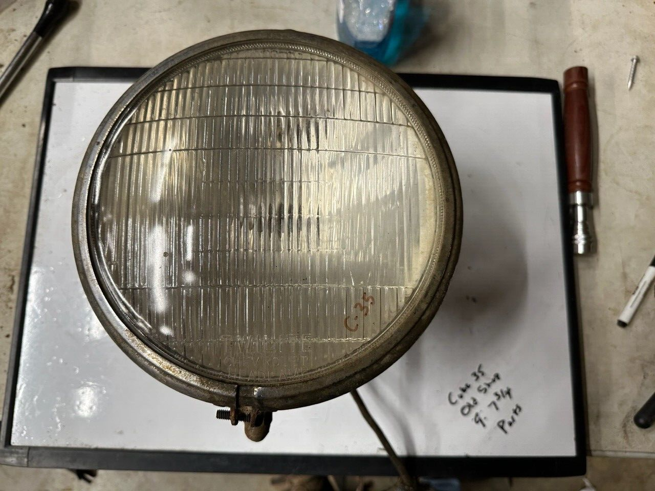 Vintage GUIDE TWILITE HEADLAMP Headlight PARTS Light 1930's OLD ...