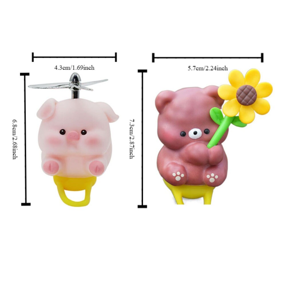 Vinyl Toy Bicycle Handlebar Ornament Motorcycle Decor | eBay