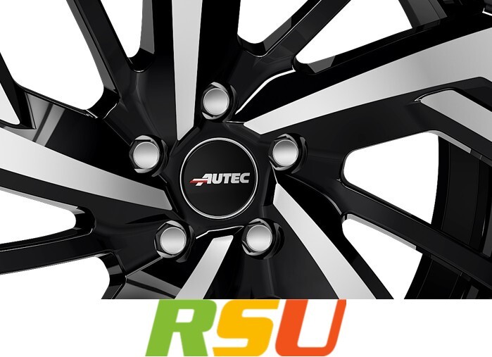 Autec Typ RX - Rixon schwarz poliert 8.5x18" ET36 LK5 112 ML 66.6 ...