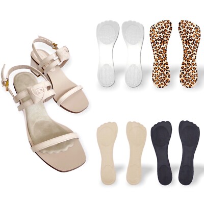 Silicone Gel Self-Adhesive Slim Inserts Insole Liners 2,3,4 Pairs For ...