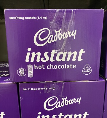 CADBURY Instant HOT CHOCOLATE Sachets 28g Drink COCOA Powder INDIVIDUAL ...