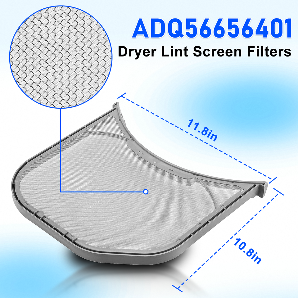 MCK49049101 Dryer Lint Screen Cover & ADQ56656401 Lint Filter Screen ...