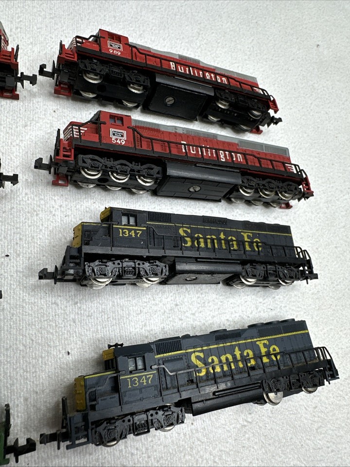 Lot of 8 N scale train engines - model power Life Like? yugoslavia ...