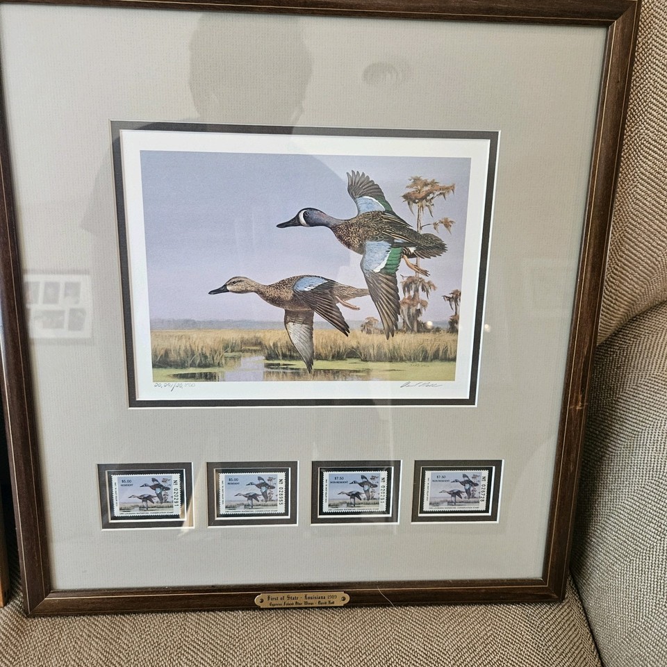 1988 Federal Duck Stamp Print & First Of State Louisiana 1989 | eBay