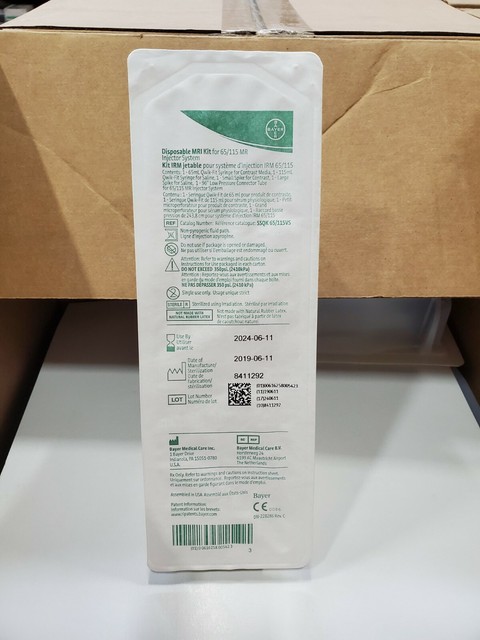 Bayer MEDRED Ssqk 65/115vs Disposable MRI Kit for 65/115 Mr in Date for ...