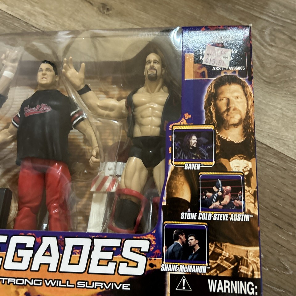 WWF Renegades: Raven, Steve Austin & Shane McMahon - 2001 Jakks Pacific ...