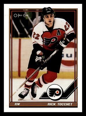 1991-92 O-Pee-Chee Rick Tocchet #160 Philadelphia Flyers Mint | eBay