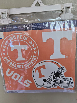 TENNESSEE VOLUNTEERS 4 PIECE FOOTBALL MAGNET KIT NEW NCAA SEC | eBay