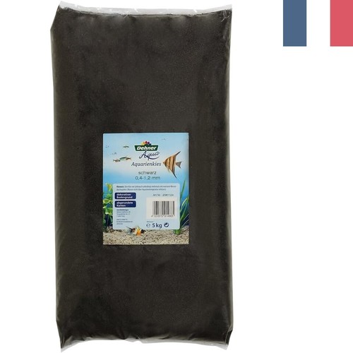 Sable Noir Fine D'Aquarium Dehner - 5 Kg, Idéal Pour Poissons En Eau ...