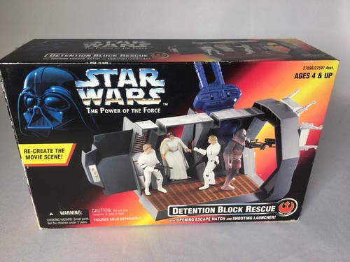 Star Wars Power Of The Force Detention Block Rescue Playset Kenner NEW ...
