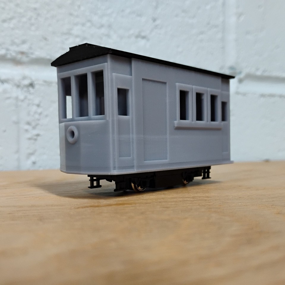 On18 12ft RAILBUS COMBINE kit for the Kato 11-109/105 chassis. RESIN 3D ...