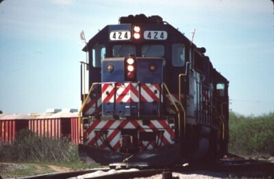 FEC 424 GP-40-2 COCOA FL (FLORIDA EAST COAST) ORIGINAL SLIDE 02-25-88 ...