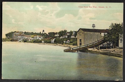 pk89242:Postcard-Vintage View from the Pier in Olcott,New York | eBay