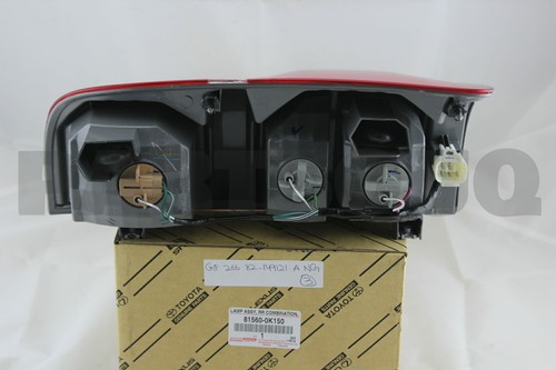 815600K150 Genuine Toyota LAMP ASSY, REAR COMBINATION, LH 81560-0K150 ...