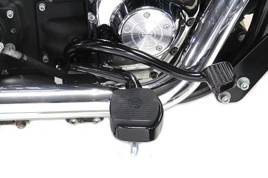 V-Twin Black Further Forward Mid Control Kit Foot Pegs Harley Dyna FXD ...