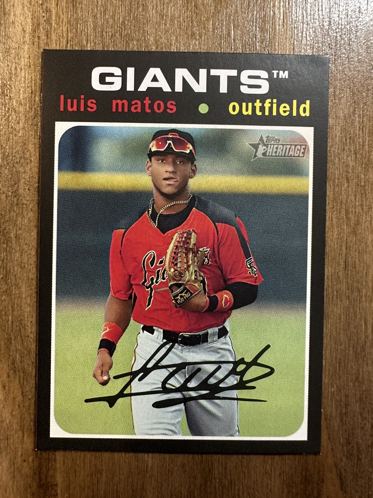 LUIS MATOS 2020 Topps Heritage Minor League Edition #167 - SF Giants | eBay