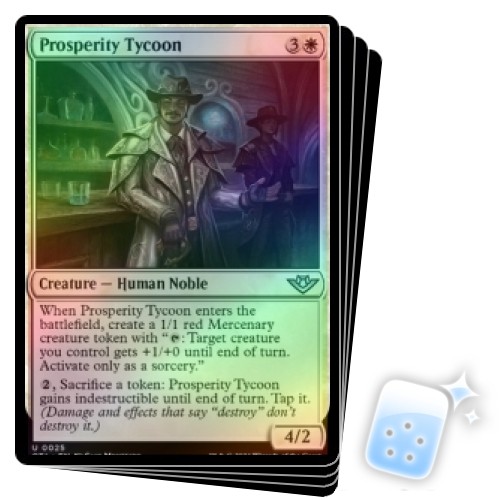 FOIL PROSPERITY TYCOON X4 Outlaws Of Thunder Junction OTJ Magic MTG ...