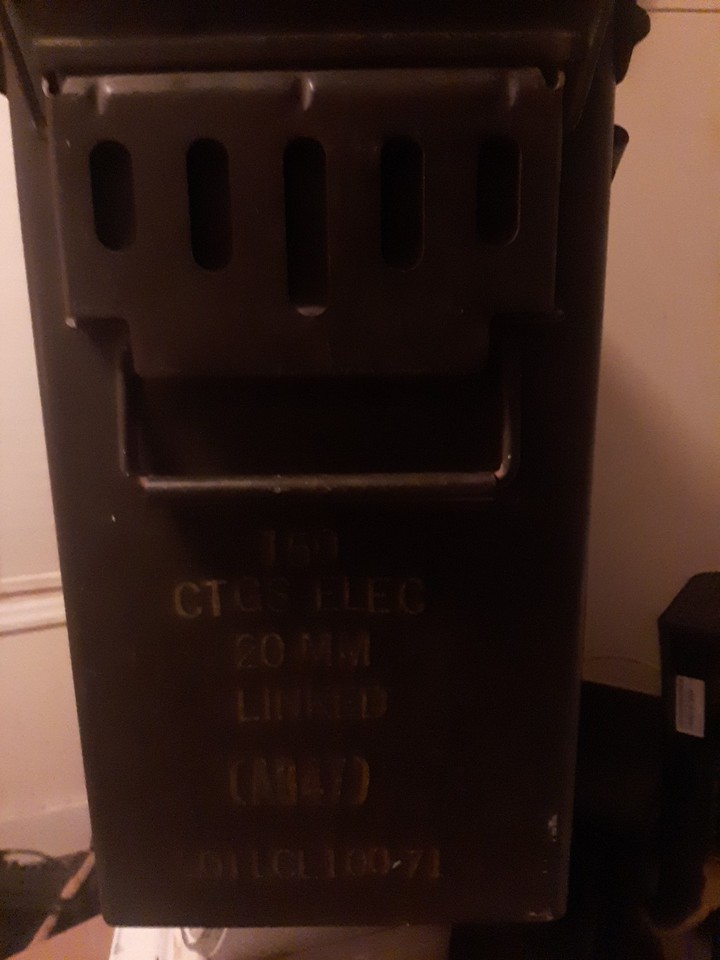 USGI 20mm AMMO CAN M548 1500 ROUNDS 7.62 METAL LARGE AMMO CAN EXCELLENT ...