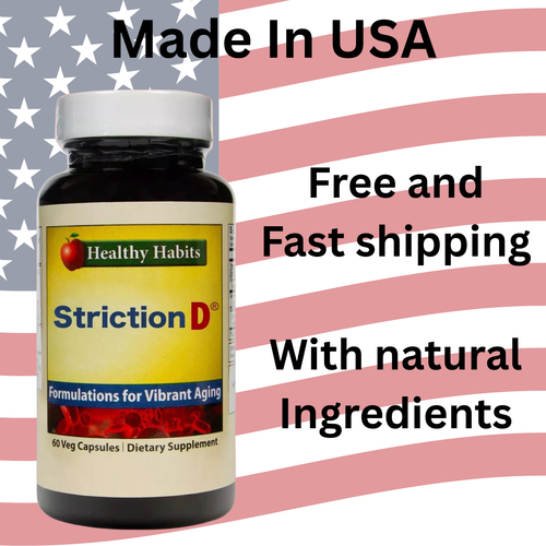 Striction D Premium Blood Sugar Support 60 Capsules Healthy Habits FREE ...