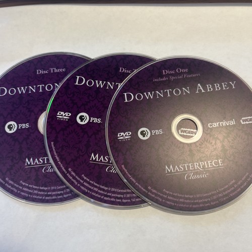 DOWNTOWN ABBEY MASTERPIECE CLASSIC 3 DVD SERIES (dvd only, no case) (D2 ...