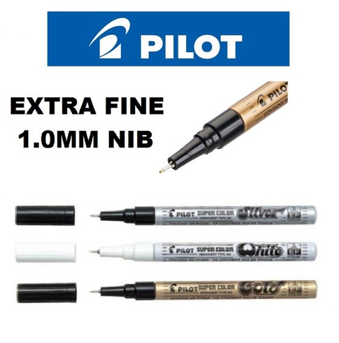Extra Fine 1.0mm Pilot Super Couleur Marqueur Stylo Métal Peinture ...