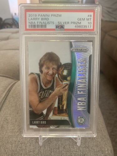 2019-20 Panini Prizm NBA Finalists LARRY BIRD #8 Insert Silver PSA10 ...