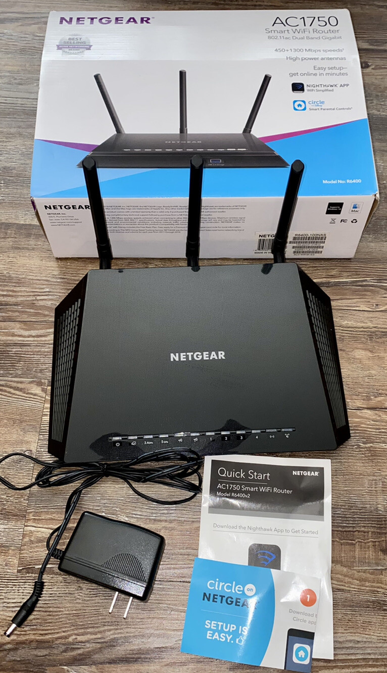 Netgear AC1750 Smart Wifi Router 802.11ac Dual Band Gigabit With Box ...