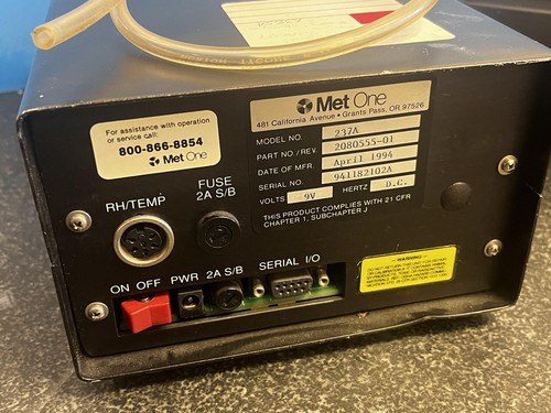 3gg MetOne Laser Particle Counter 237A (No Power Adapter) | eBay