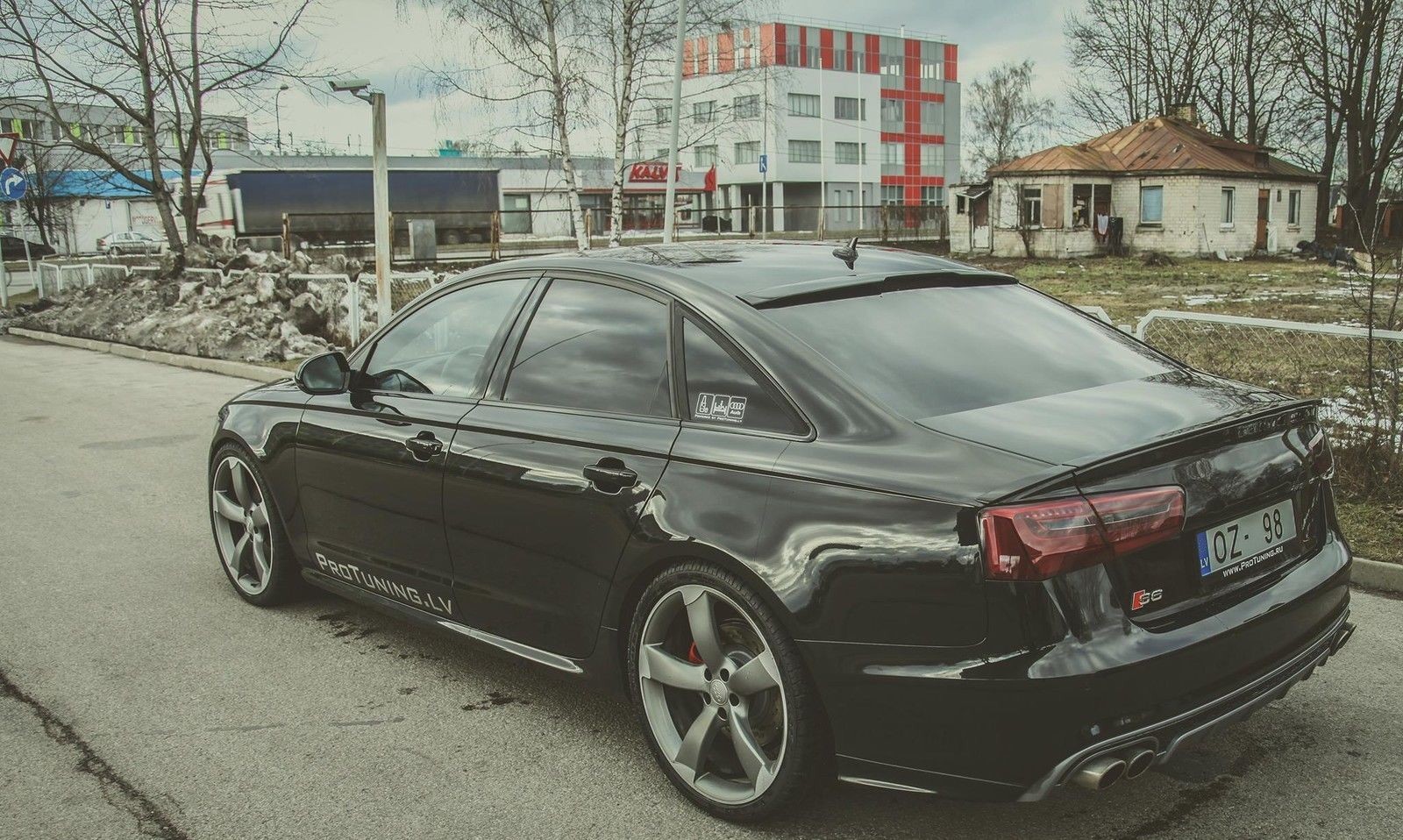 AUDI A6 C7 4G 11-18 Limo REAR WINDOW SPOILER ROOF EXTENSION Cover SUN ...