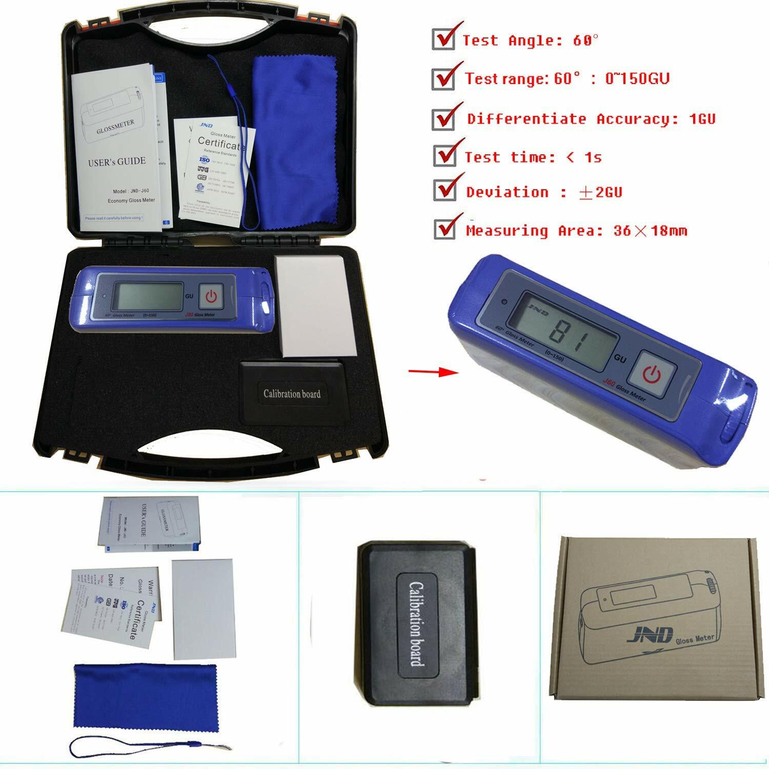 Glossmeter Gloss meter 60 Degree Gloss Measurement for Stone Ink Paint ...