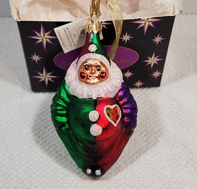 Vtg. 1996 Christopher Radko A Caring Clown Hand blown Glass Ornament ...