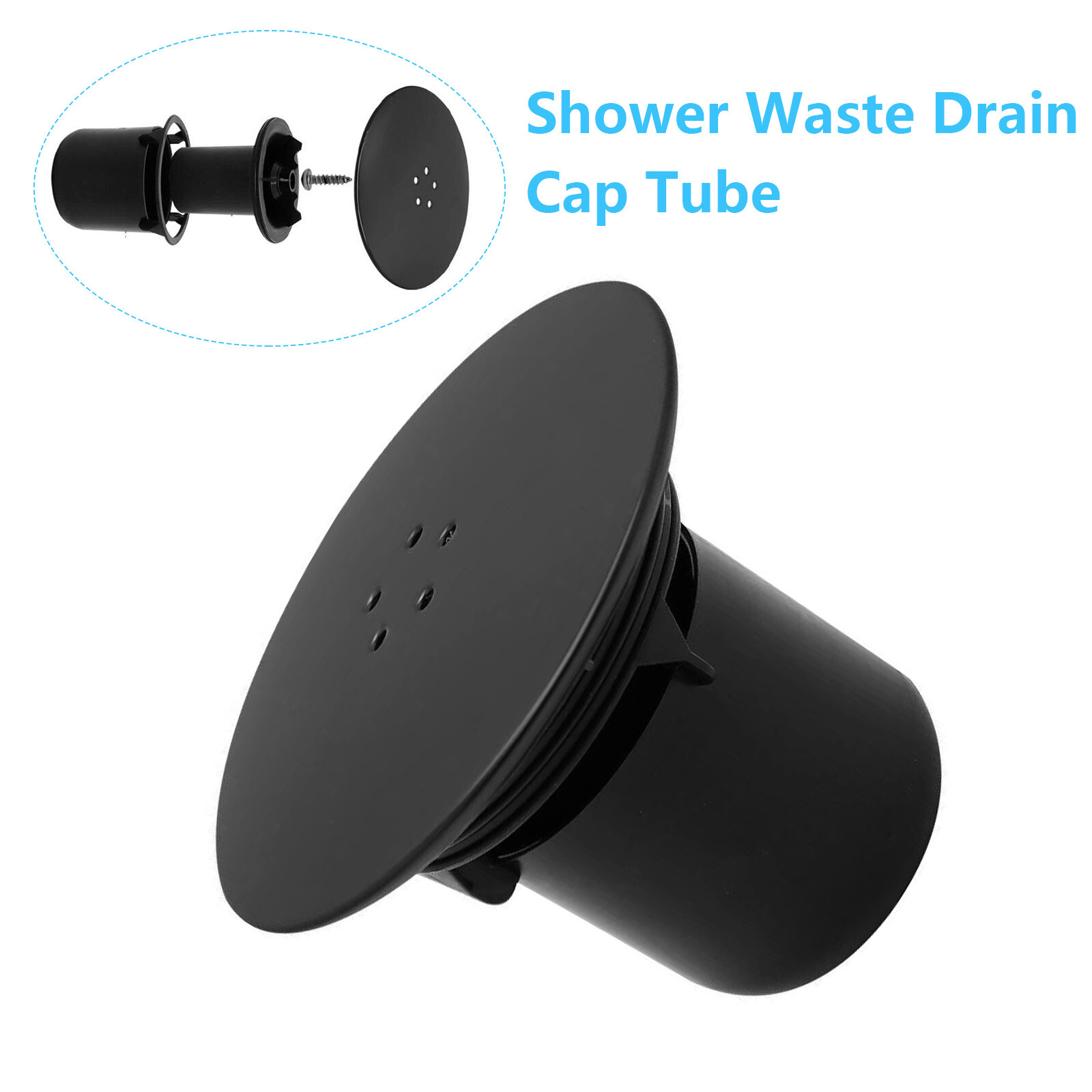 Shower Drain Cover Replacement Shower Waste Trap Cap Cup For 90mm Drain ...