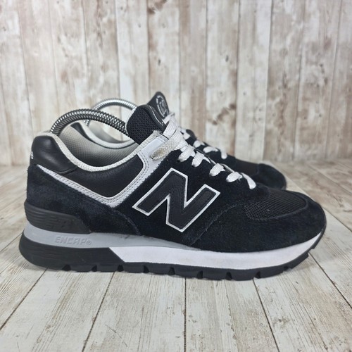 New Balance 574 Sneakers ENCAP Cushioned Black & White Women's Size 8.5 ...